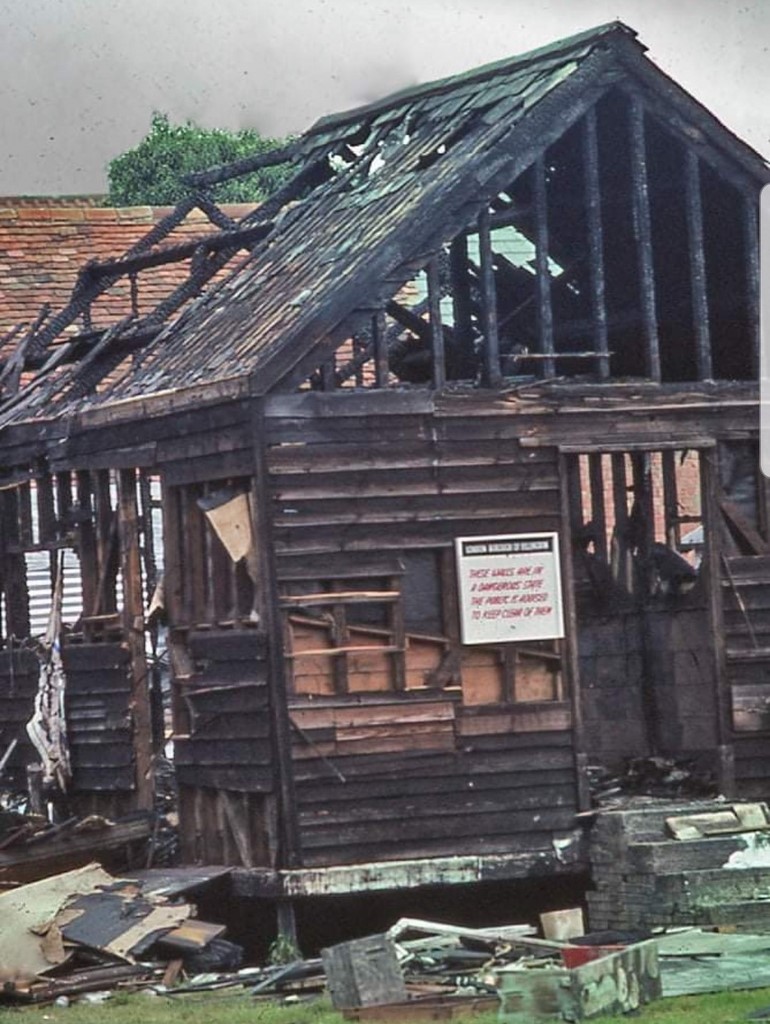Fire Near The Great Barn Ruislip