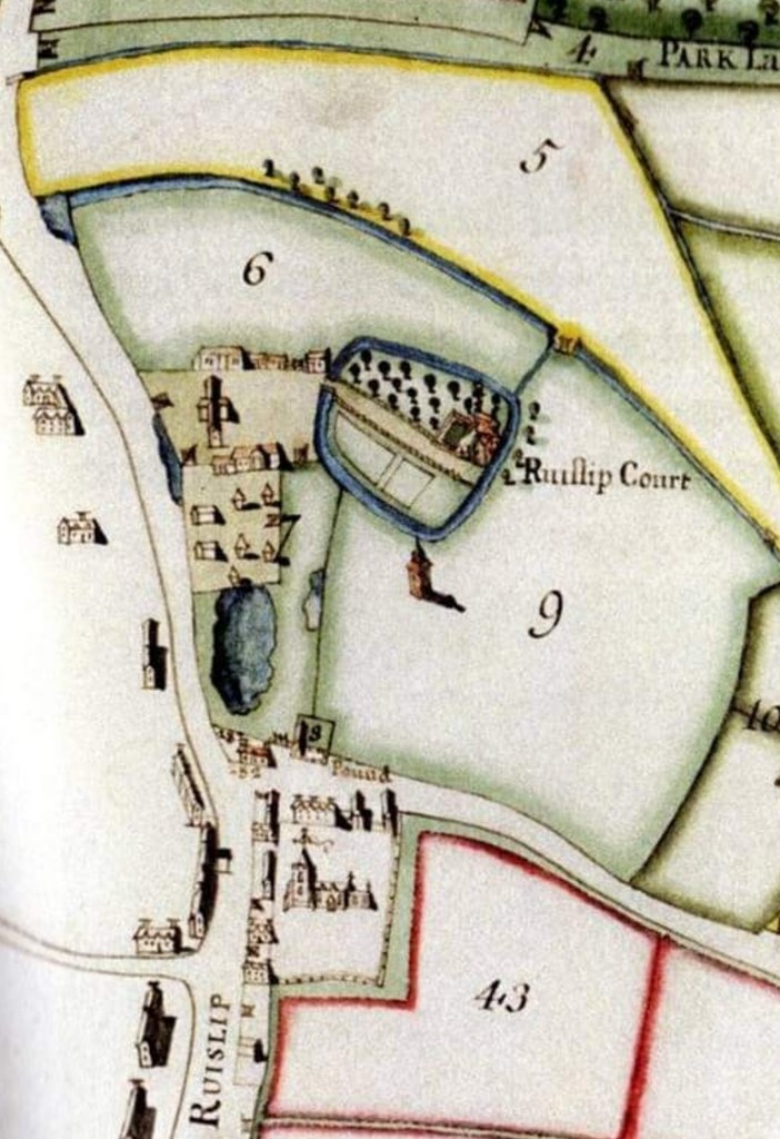 Very Old Map Of Ruislip