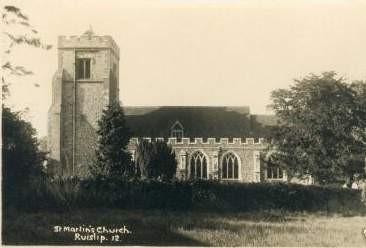 St Martin's Church Ruislip Black And White Postcard 34