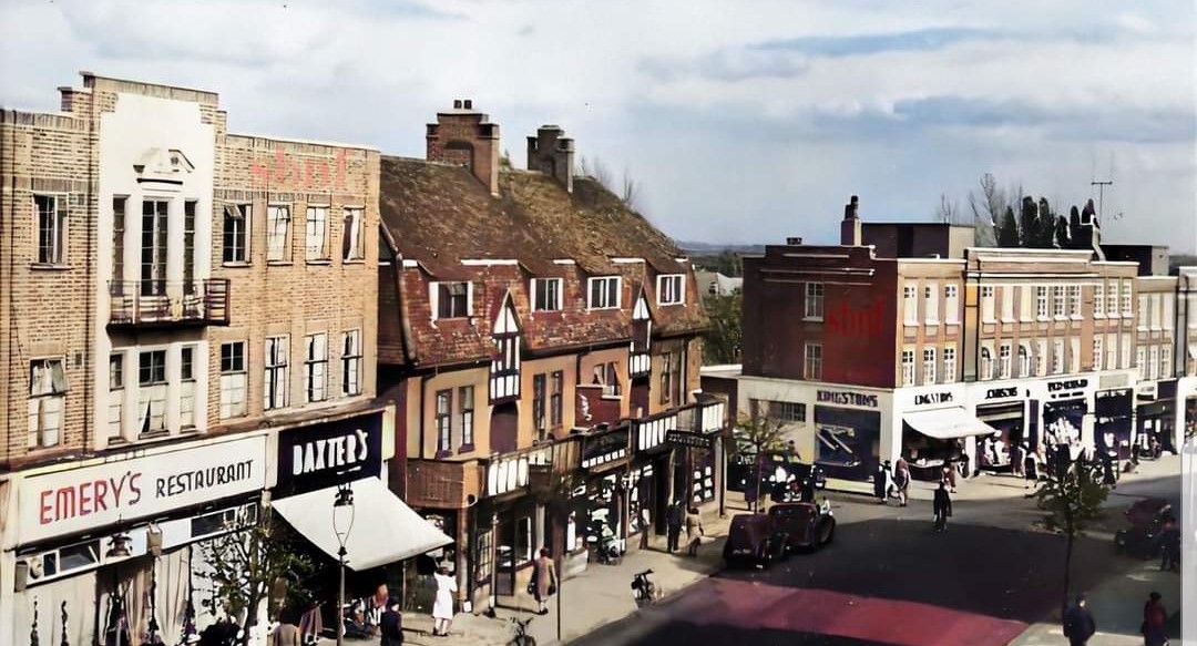 Colour Postcard Of Ruislip High Street 9
