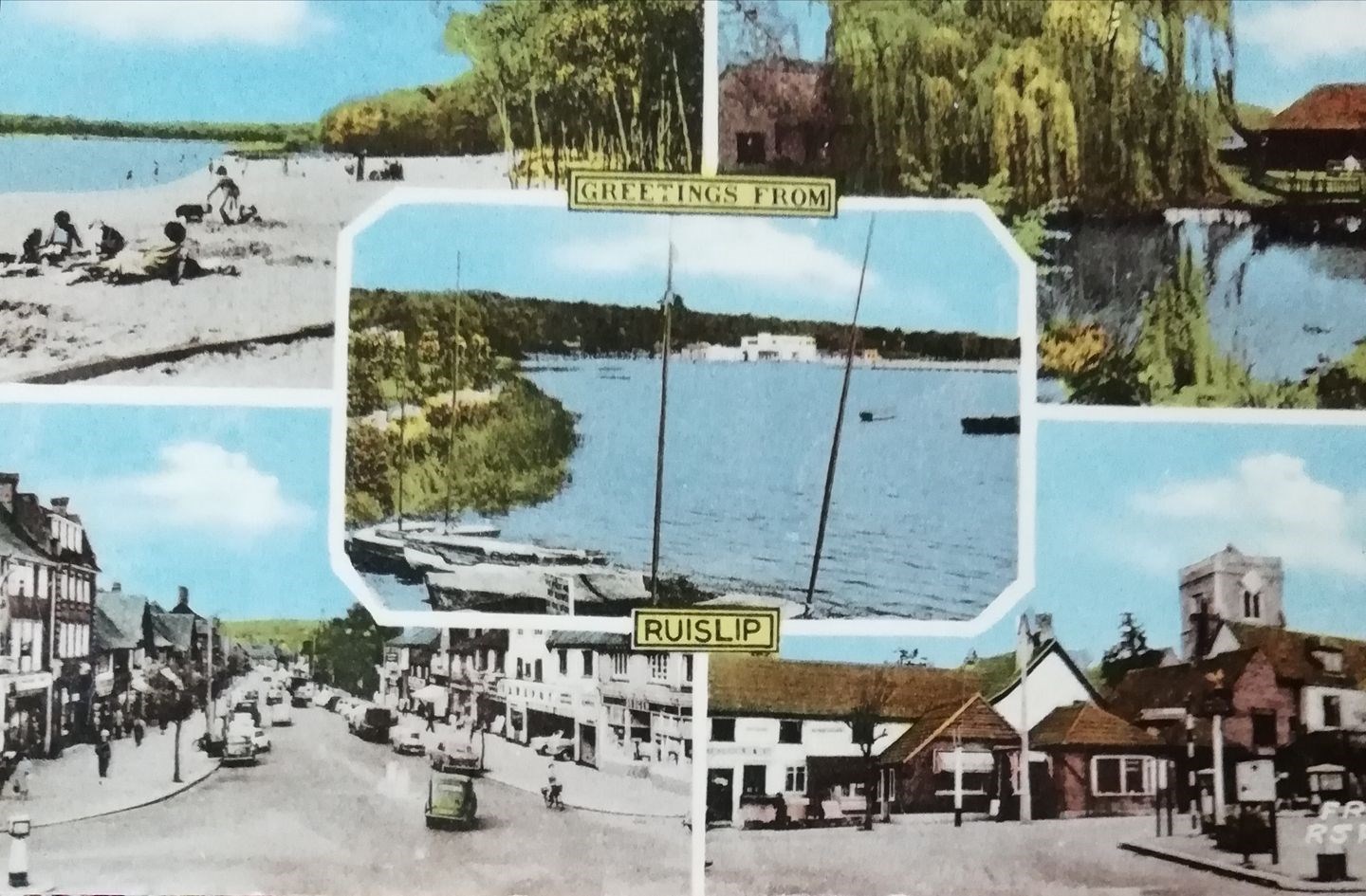 Colour Multi View Postcards of Ruislip