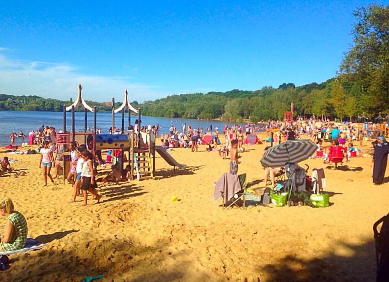 Ruislip Lido Beach And Equipment